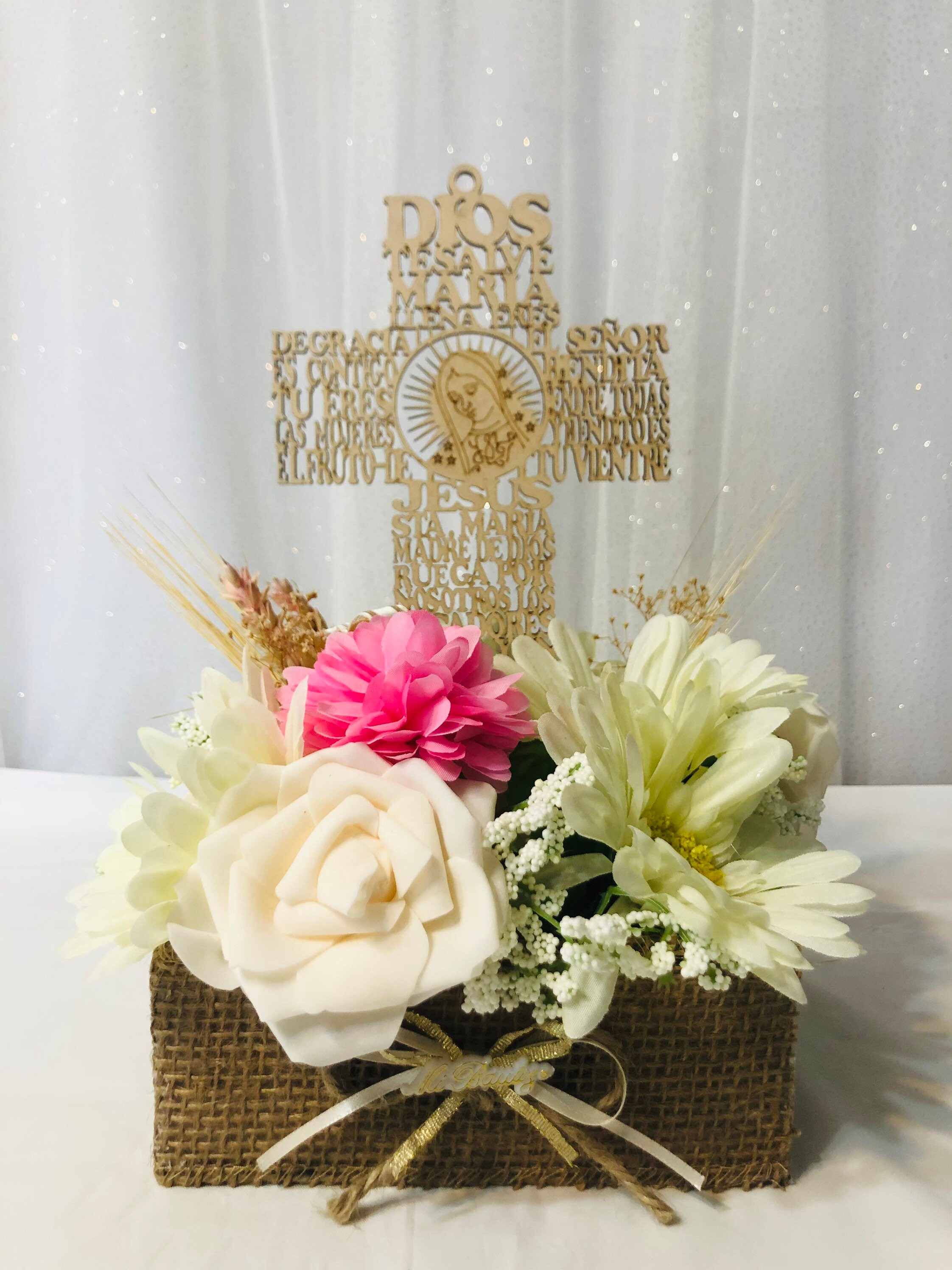 Baptism Floral Centerpieces, First Communion Floral Centerpieces ...