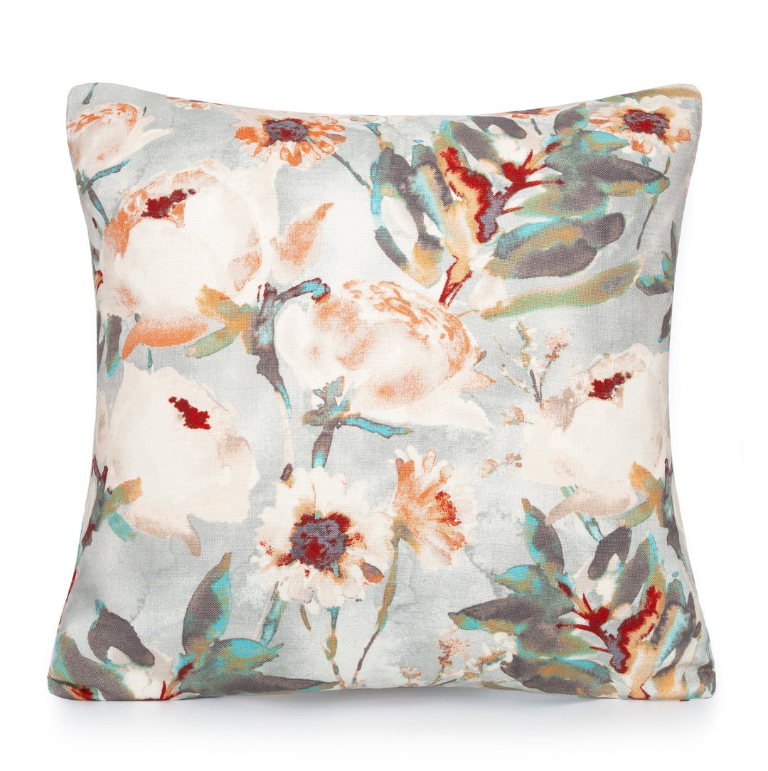 Kelly Ripa Home Flower Mania in Shell Decorative Pillow Cover. Accent ...