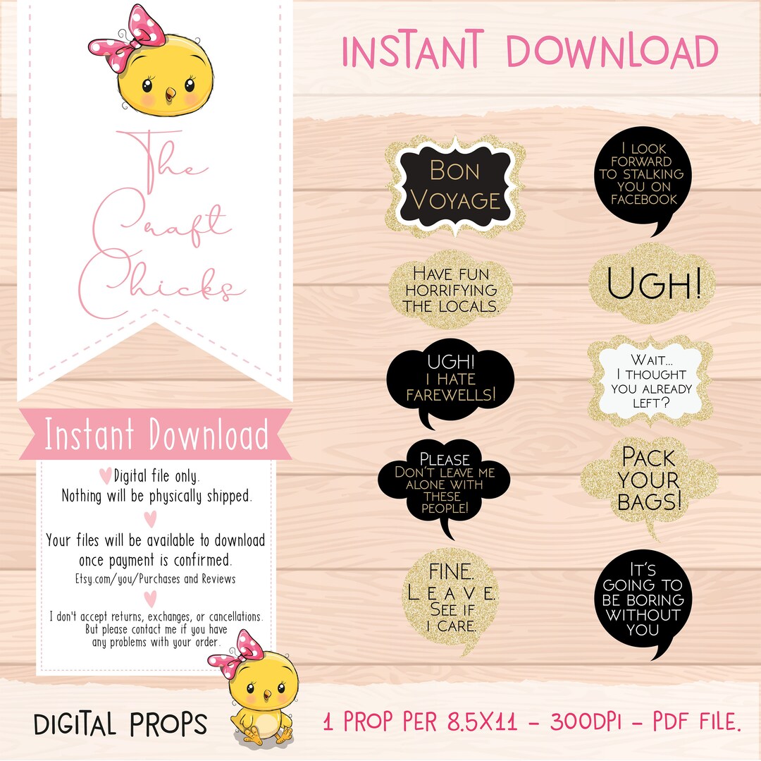 Farewell Farewell Props Farewell Party Farewell Photo - Etsy Canada