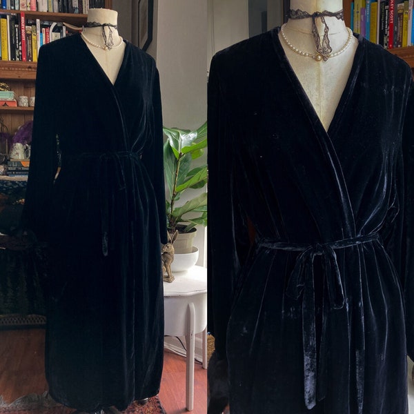 Silk Velvet Robe - Etsy