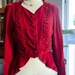 Antique Edwardian 1920s Ruby Red Silk Velvet Jacket Blazer Silk Lined S ...
