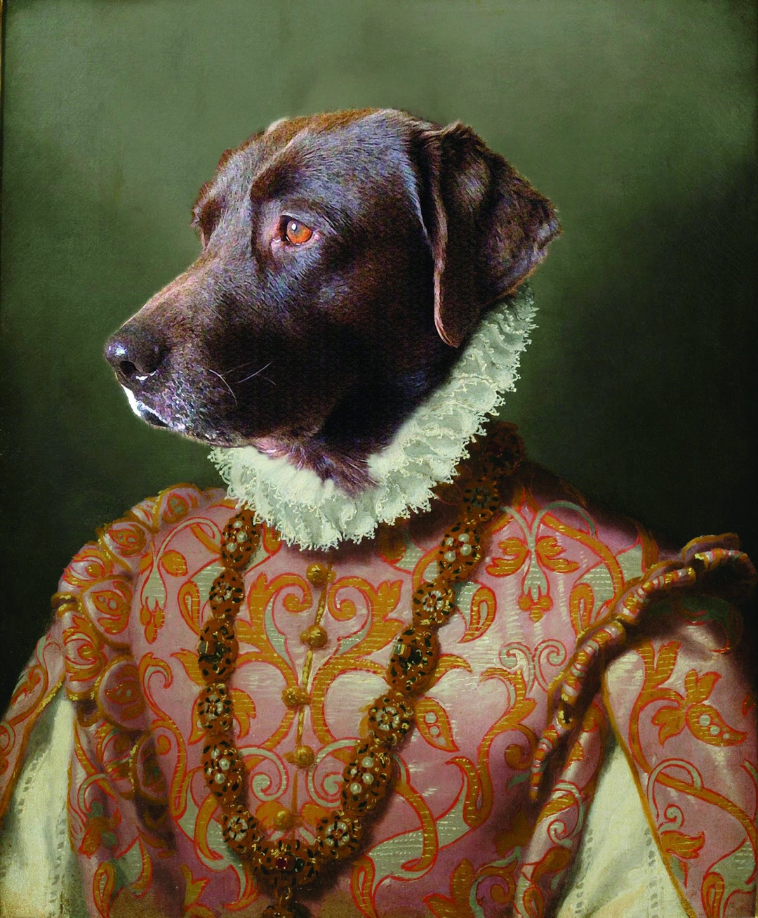 Retrato de mascota peculiar, retrato de mascota a medida, retrato de ...