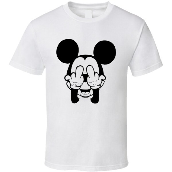 Mickey Mouse Middle Finger Shirt - Etsy