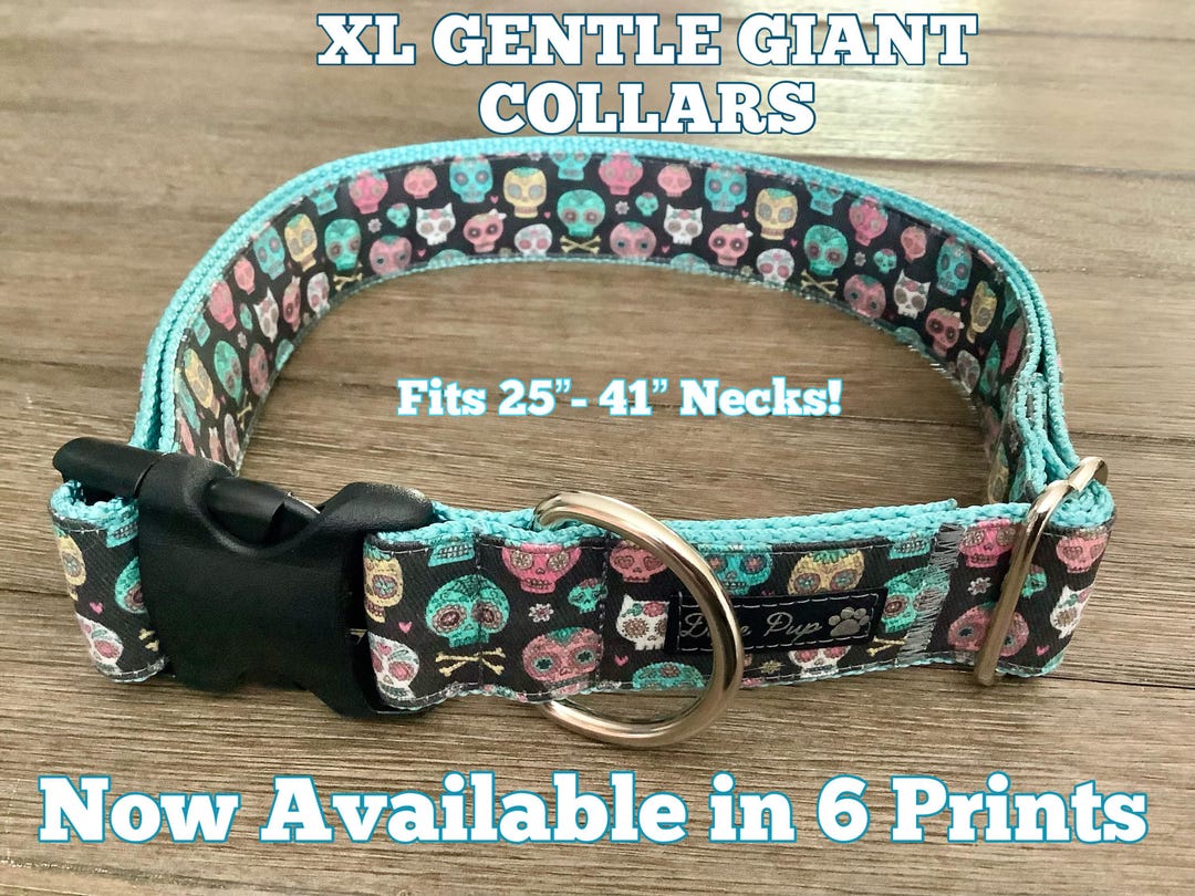 Extra Large Dog Collar: XXL Breed, Heavy Duty Nylon, 25-41 Inch Neck - Etsy