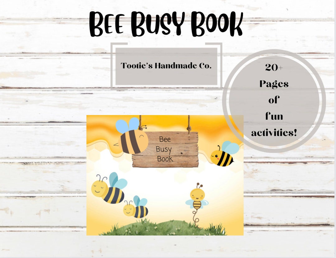 Bee Themed Busy Book - Etsy