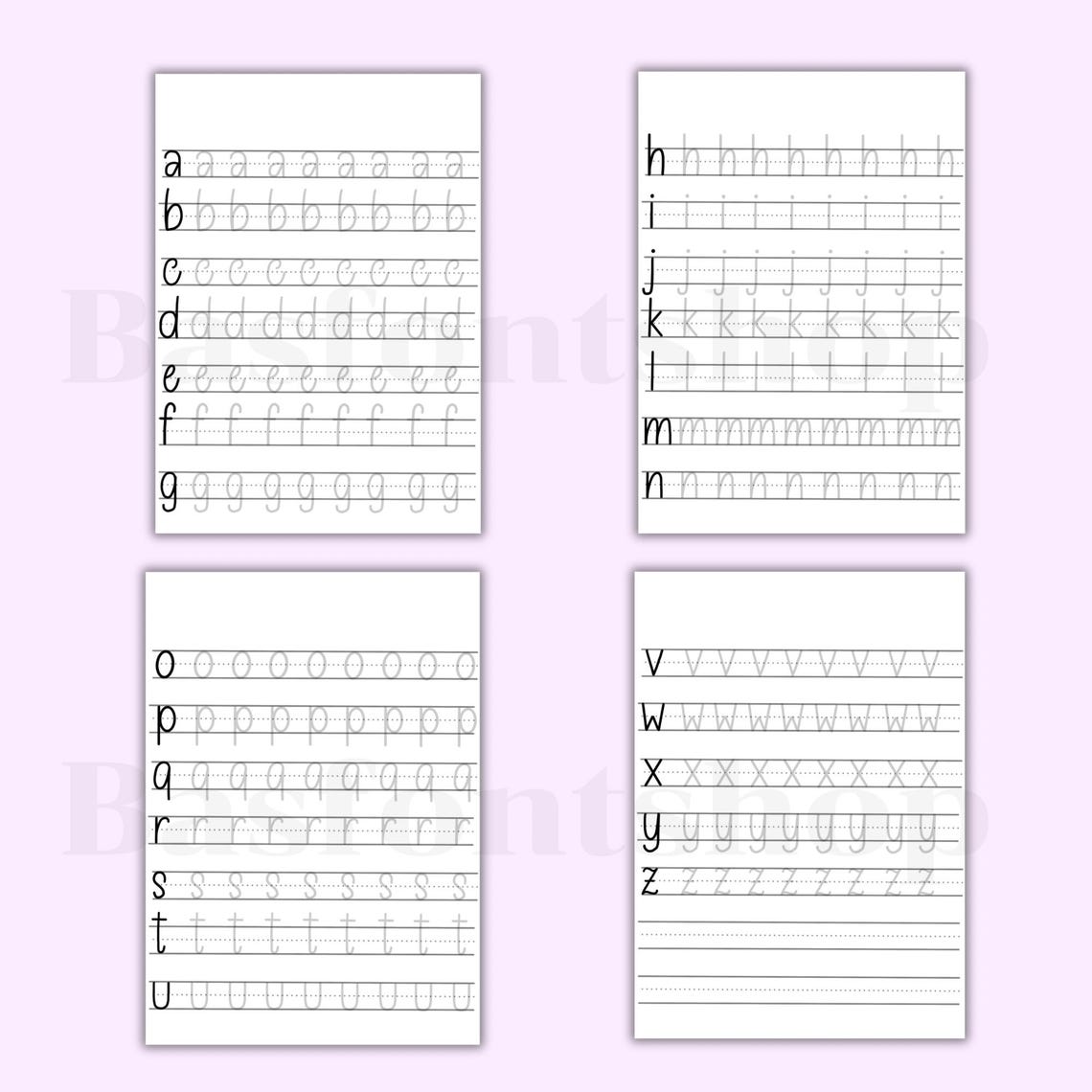 Handwriting Worksheet Adult: Lettering Practice (PDF) Printable - Etsy