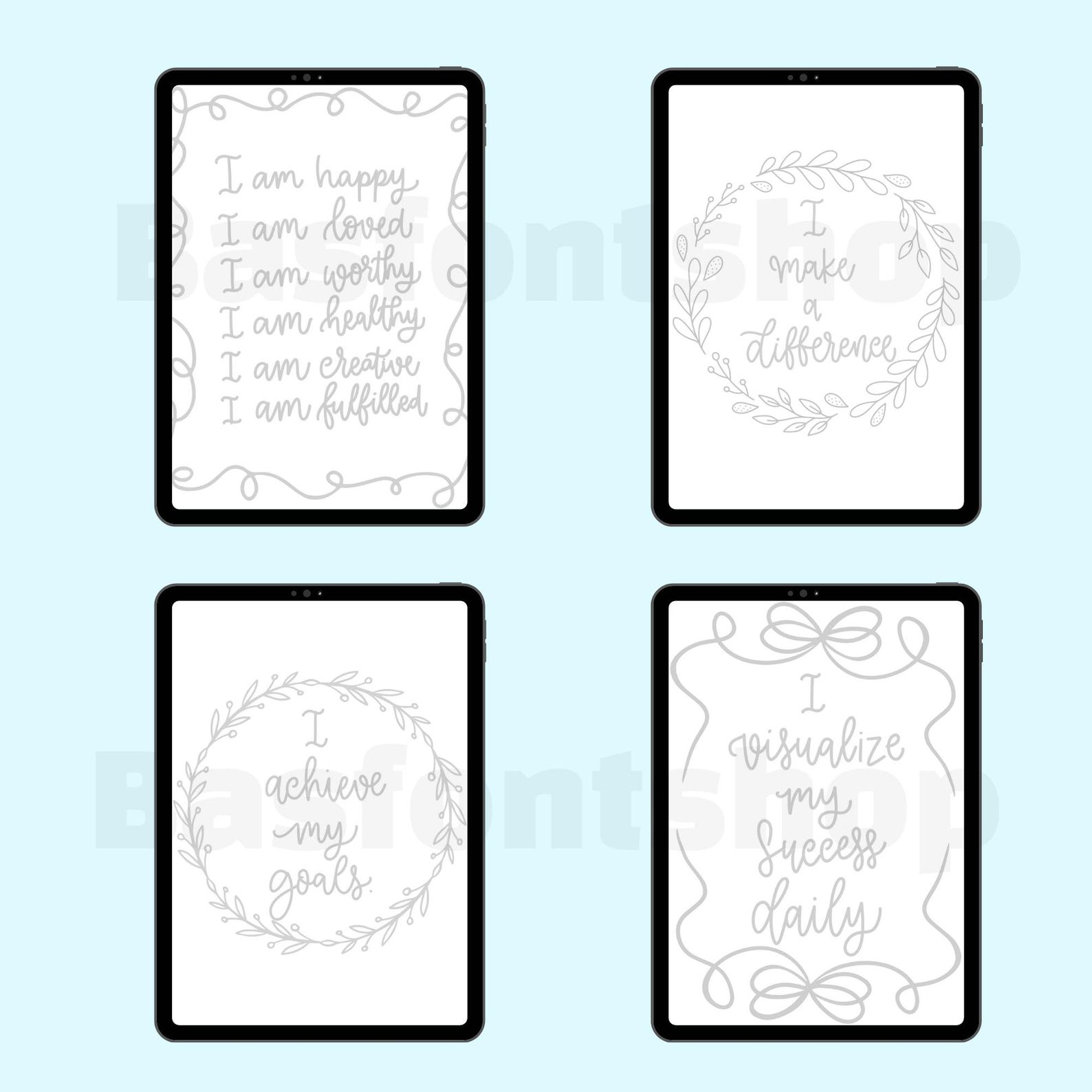 Manifest Worksheet,affirmation Worksheets,tracing Worksheets,lettering ...