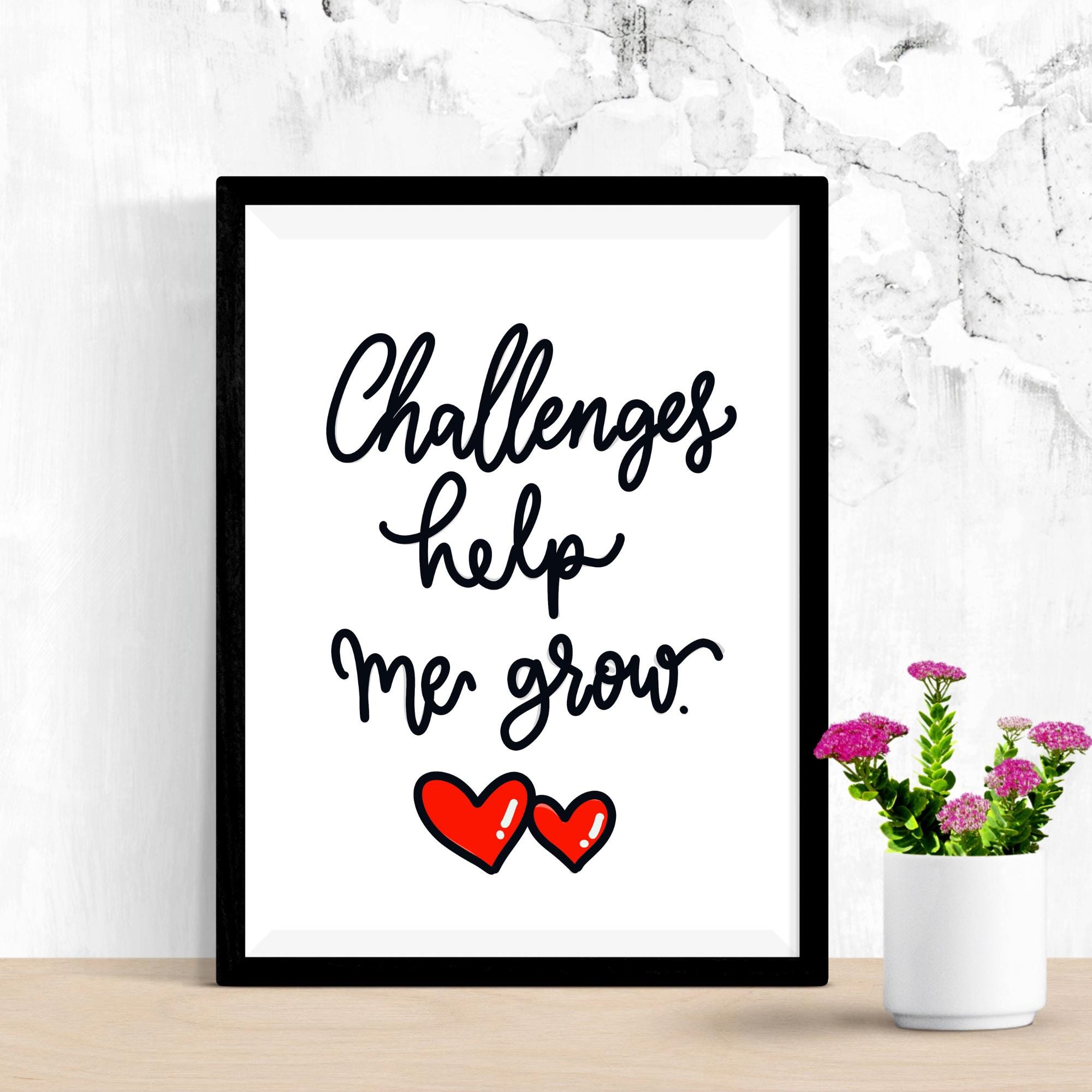 Growth Mindset Lettering Worksheet: Procreate Tracing (PDF PNG) - Etsy