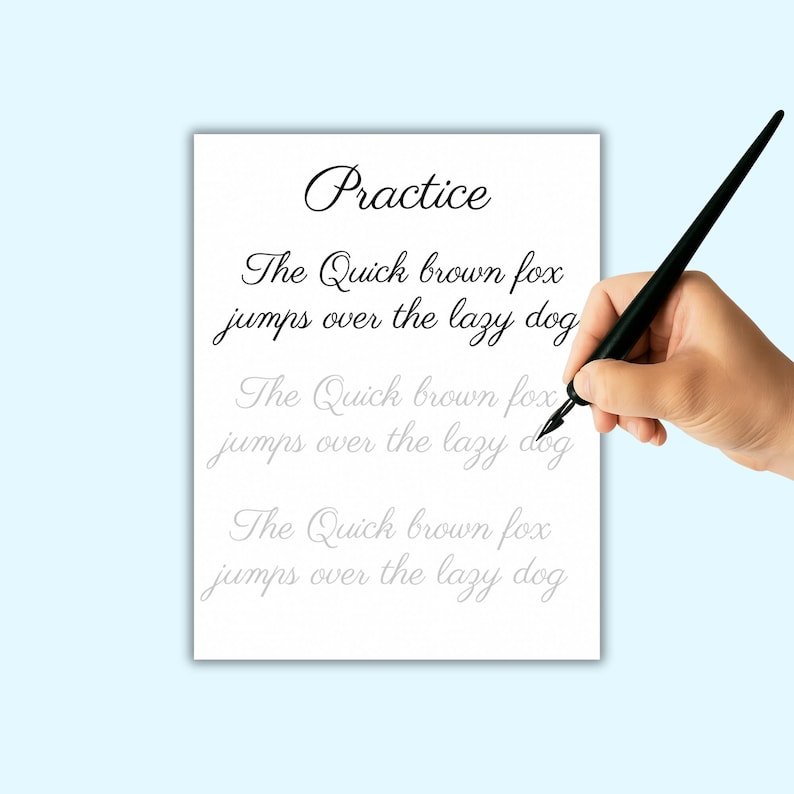 Copperplate Calligraphy Workbook for Beginners: Calligraphy Practice ...