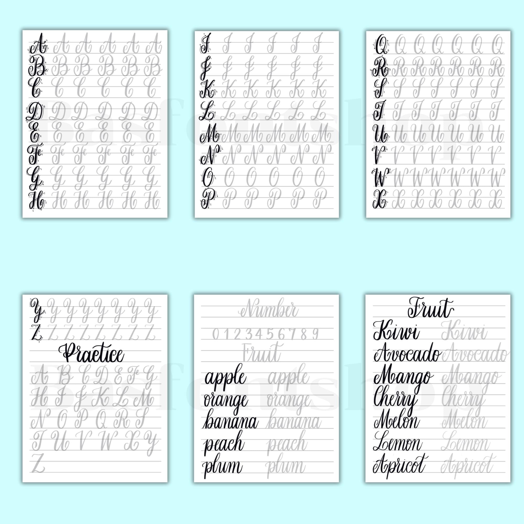 Calligraphy Practice for Beginner,calligraphy Workbook,trace Worksheet ...