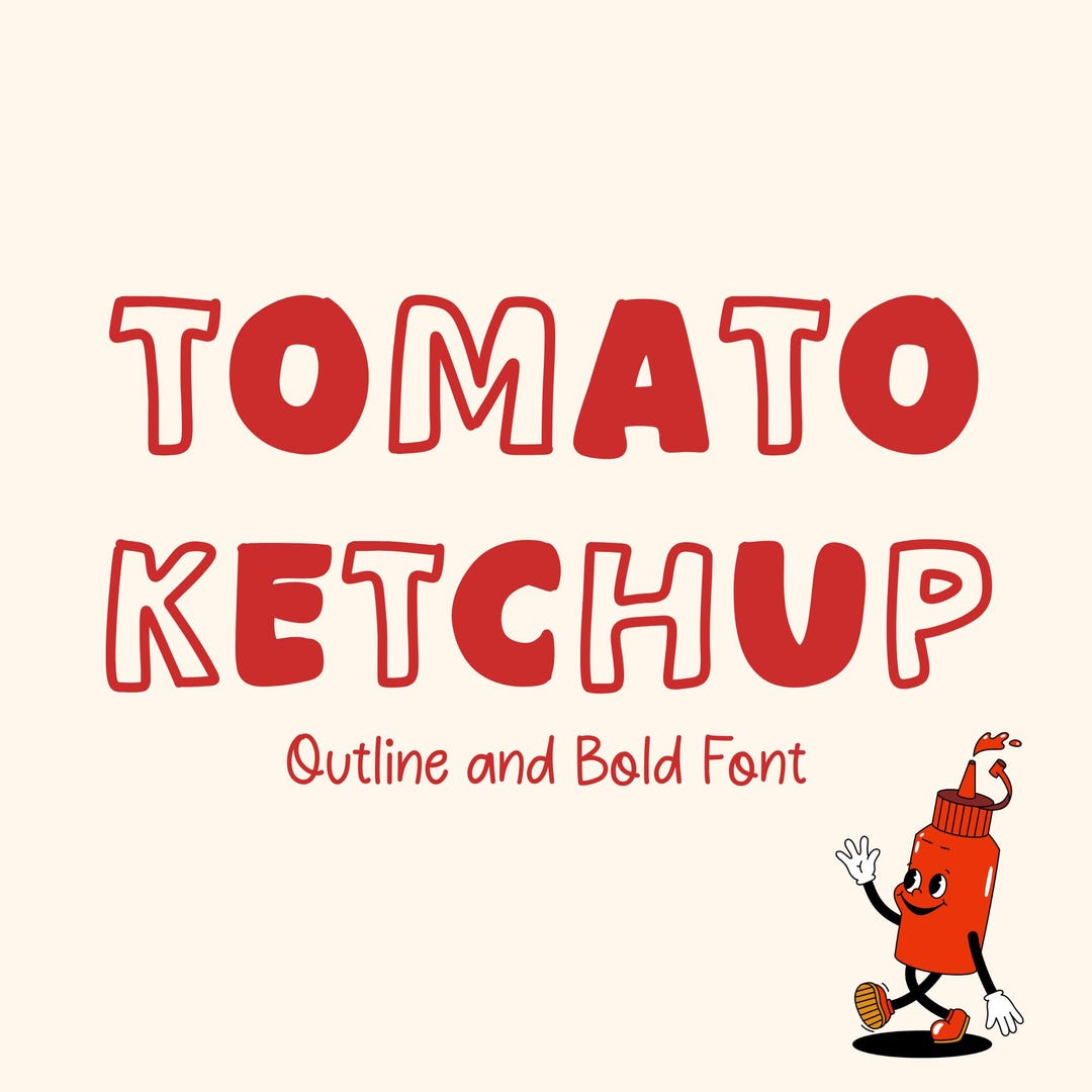 Outline Font,handwriting Font,handwritten Font,unique Font,whimsical ...