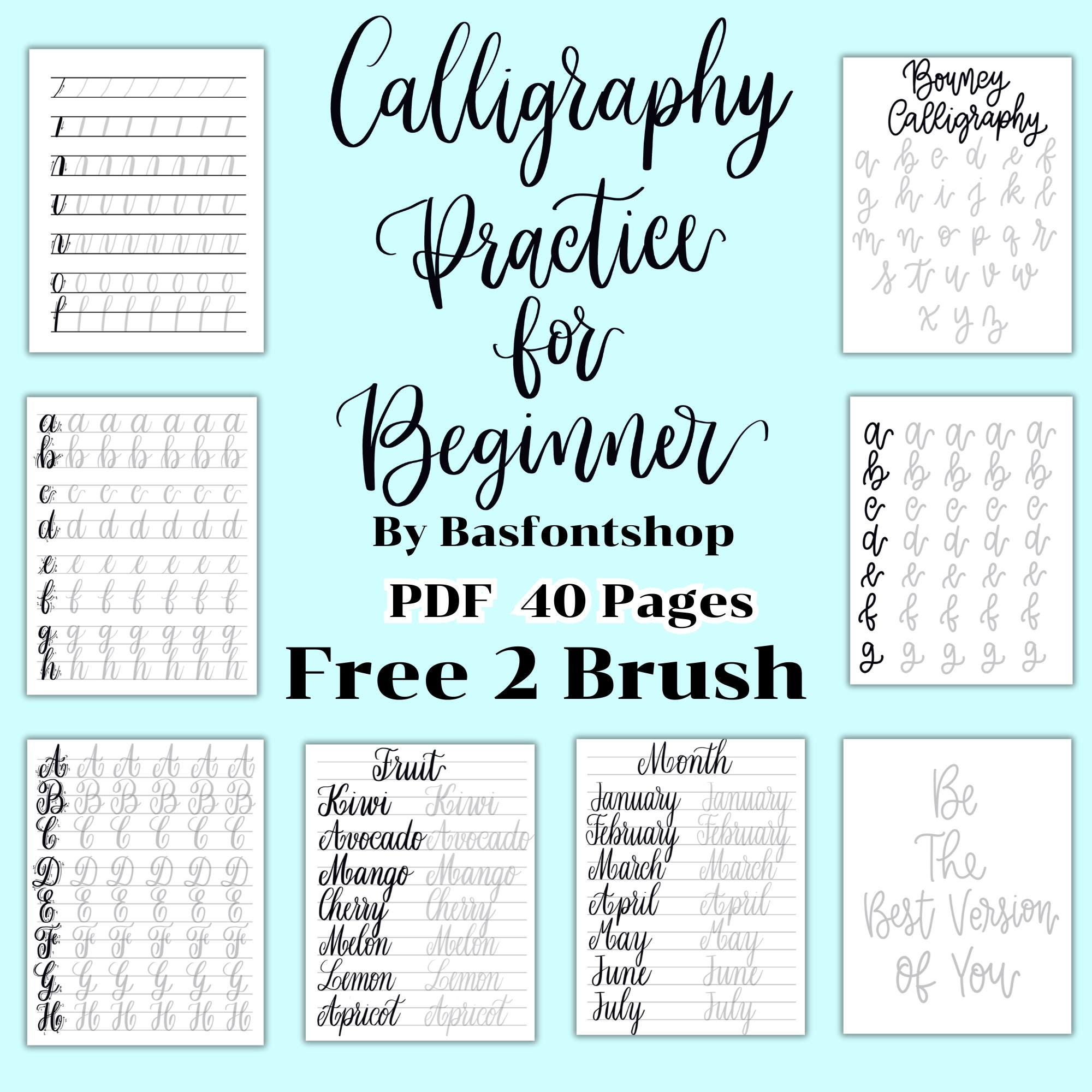 Calligraphy Practice for Beginner,calligraphy Workbook,trace Worksheet ...