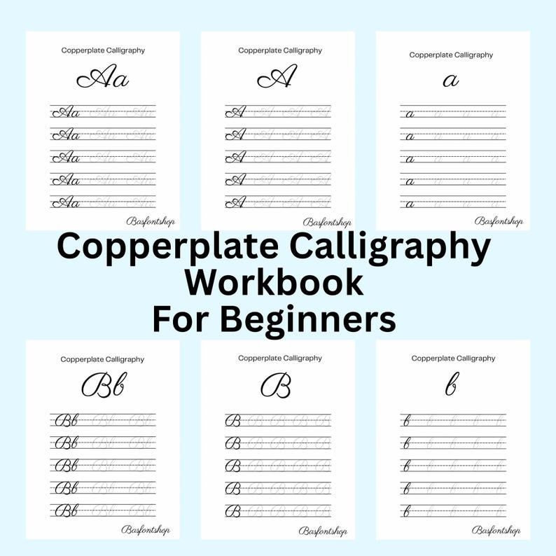 Copperplate Calligraphy Workbook for Beginners: Calligraphy Practice ...