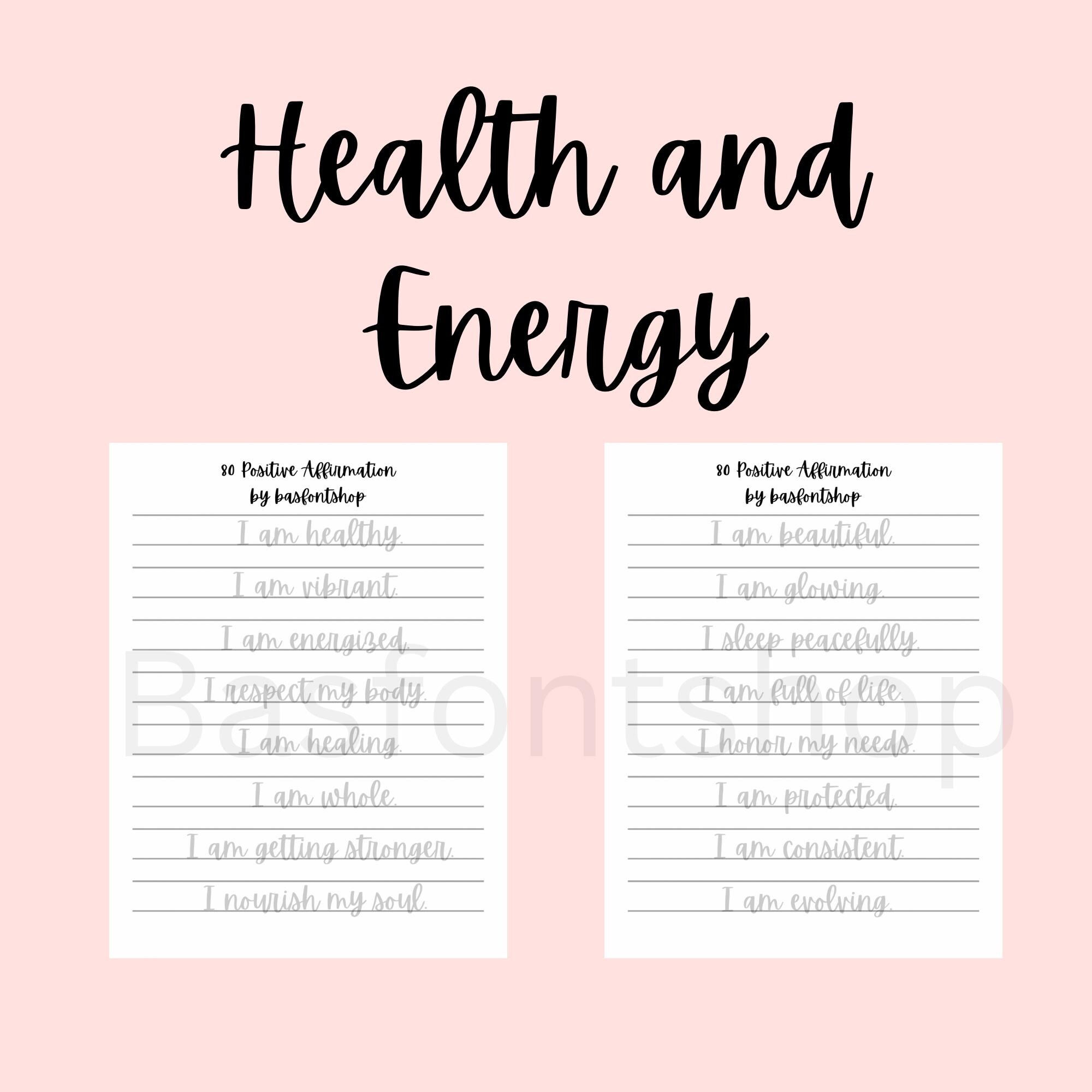 Positive Affirmation Calligraphy Workbook for Beginners: Calligraphy ...