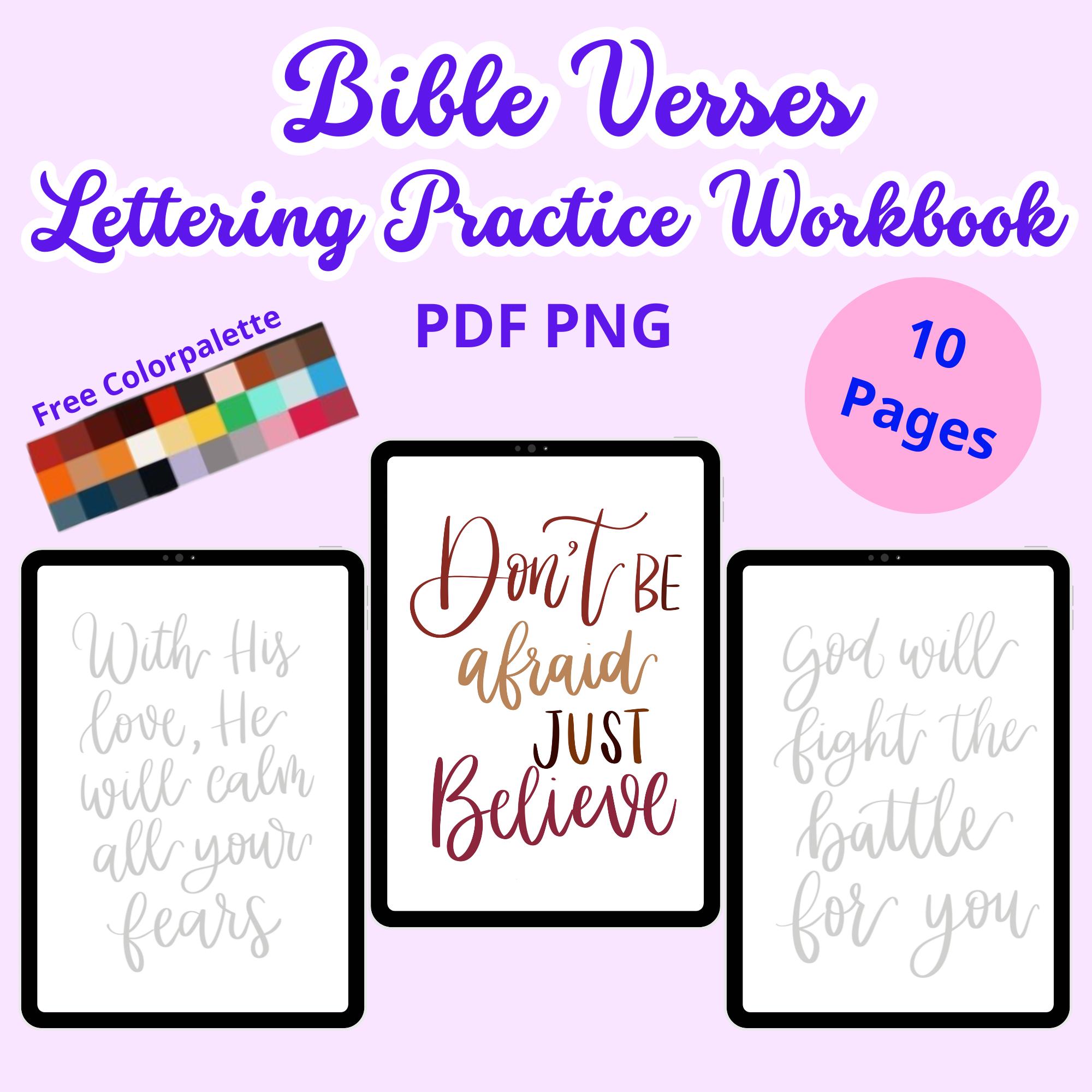 Bible Verse Lettering Practice Workbook,lettering Practice,ipad ...