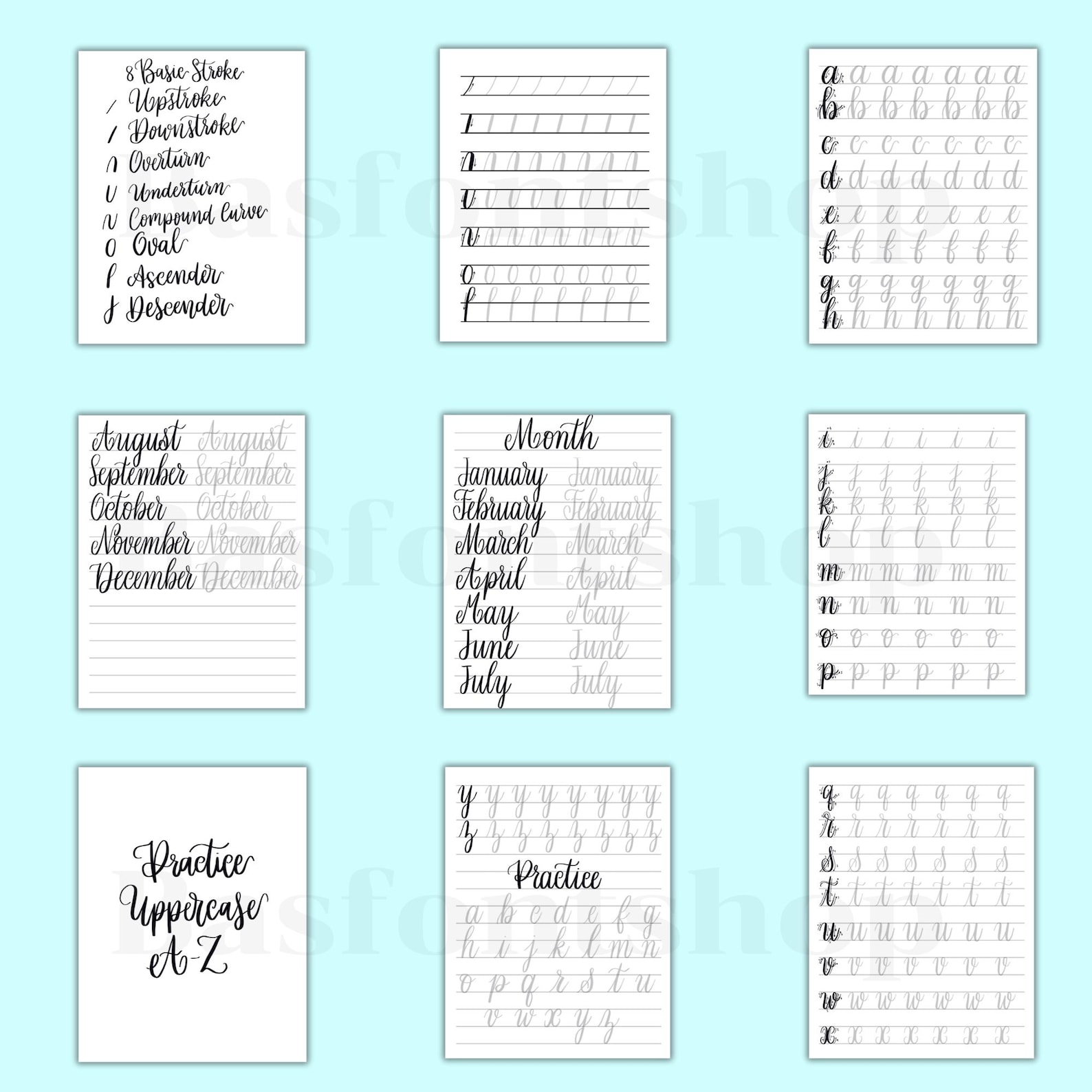 Calligraphy Practice for Beginner,calligraphy Workbook,trace Worksheet ...