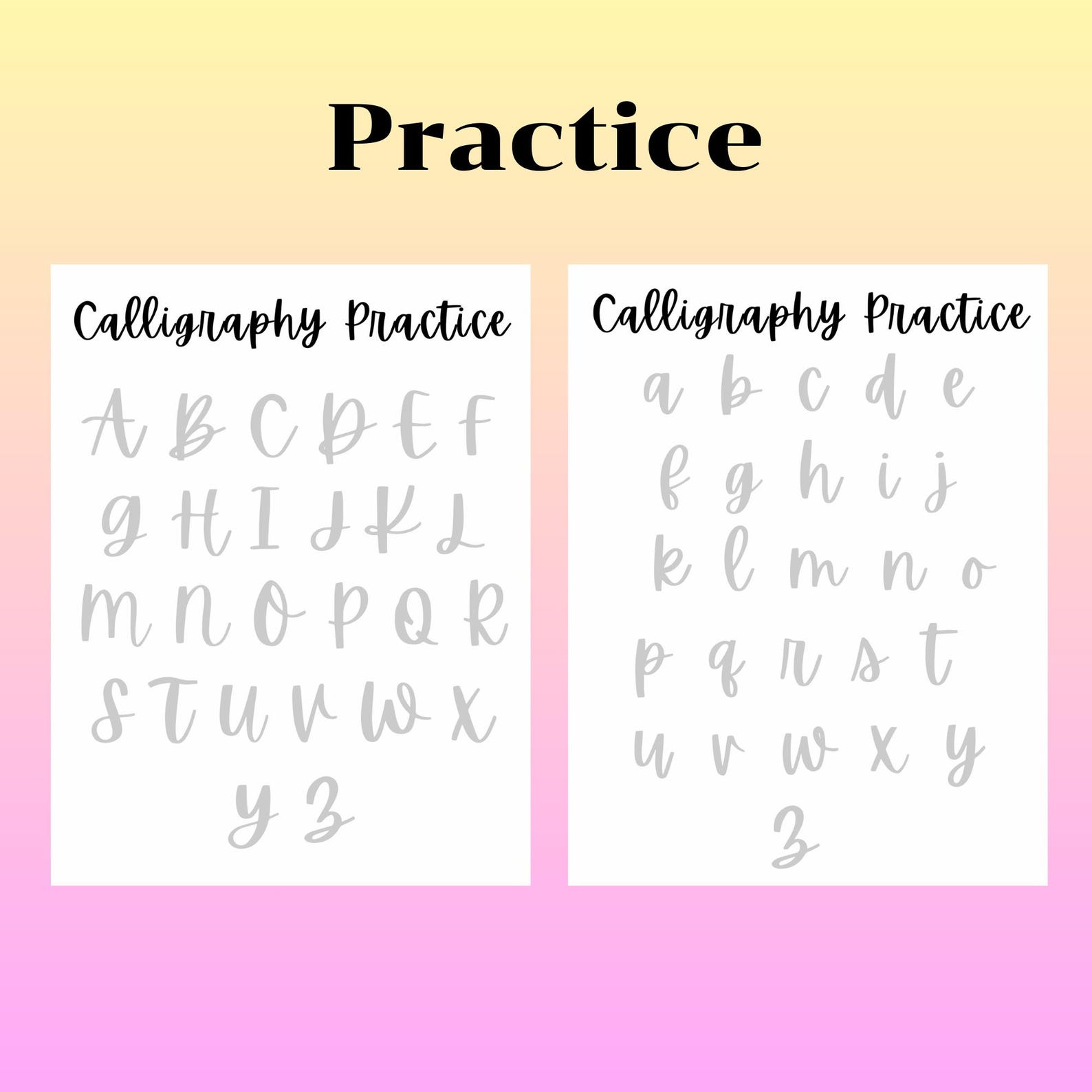 Modern Calligraphy Workbook for Beginners: Procreate Tracing ,lettering ...