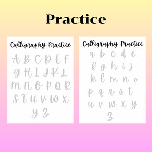 Modern Calligraphy Workbook for Beginners: Procreate Tracing ,lettering ...