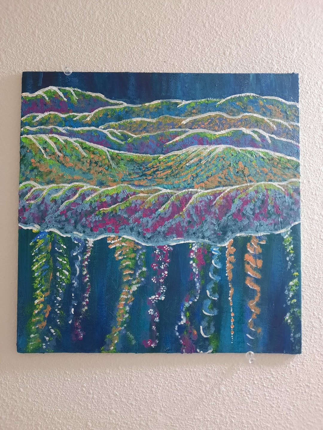 Under the Sea Abstract Acrylic Canvas Painting - Etsy