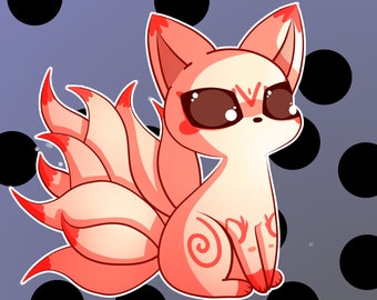 Chibi Fox Sticker - Etsy