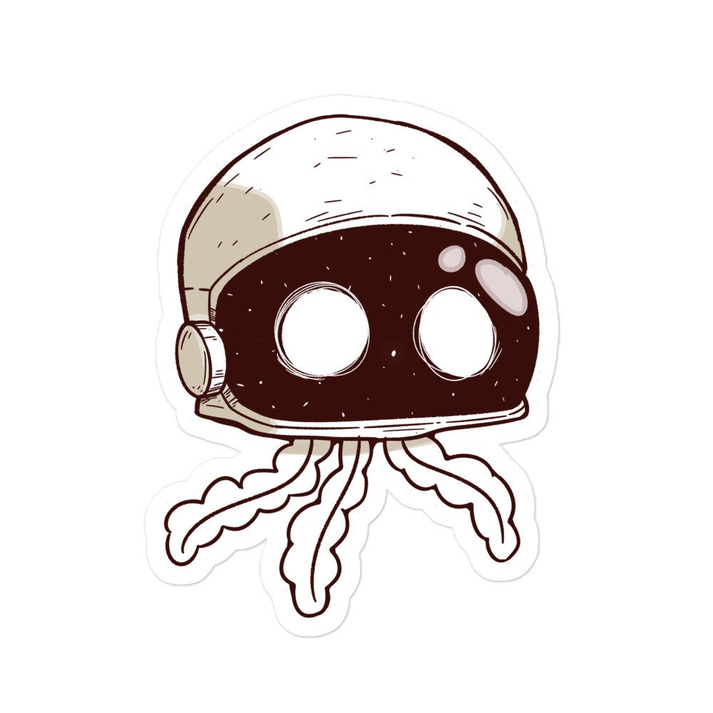 Inkling Soul Eater in an Astronaut Suit Creepy Cute Entity Goth Sticker ...