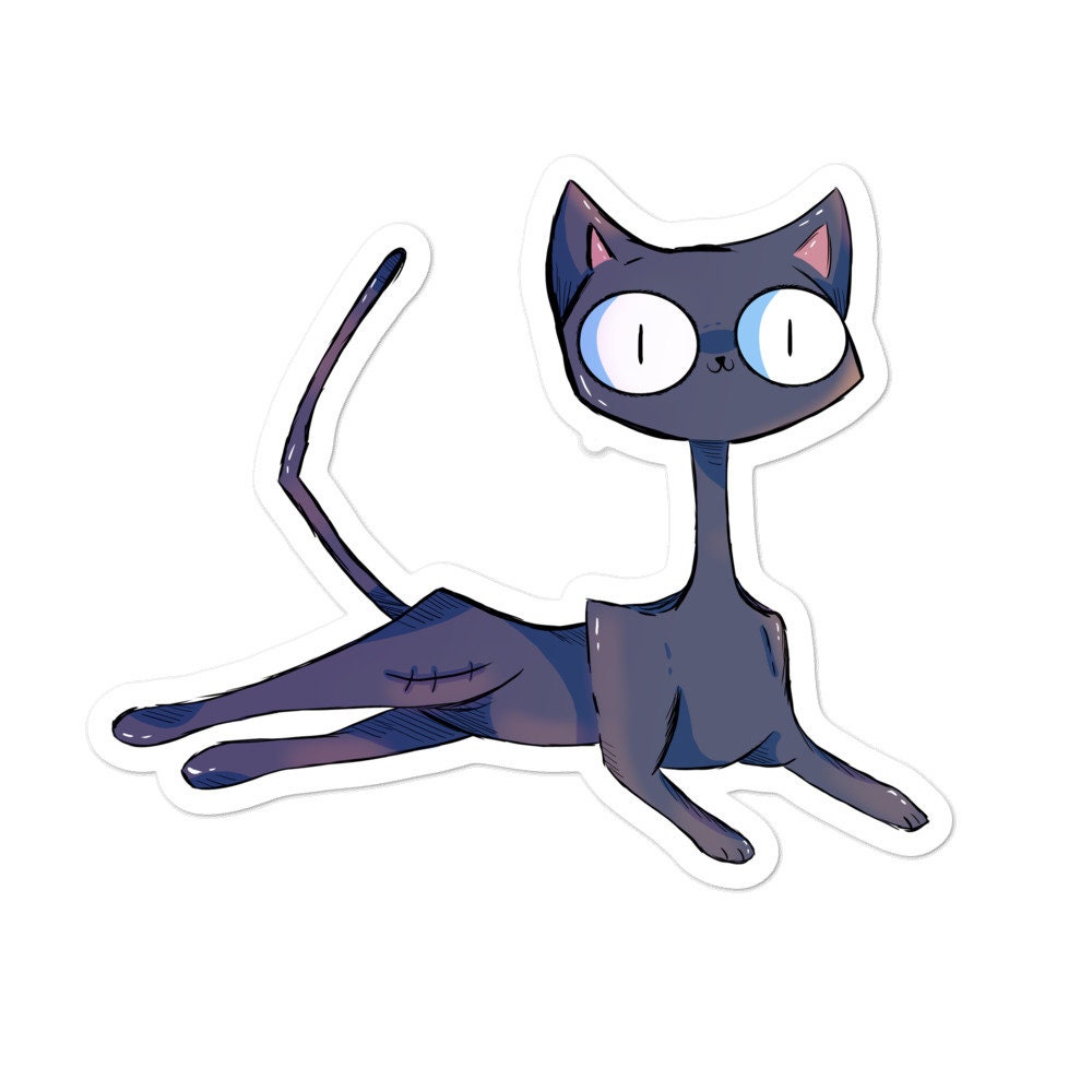 Undead Cat Sticker Graveyard Buddy Zombie Friends Great - Etsy UK
