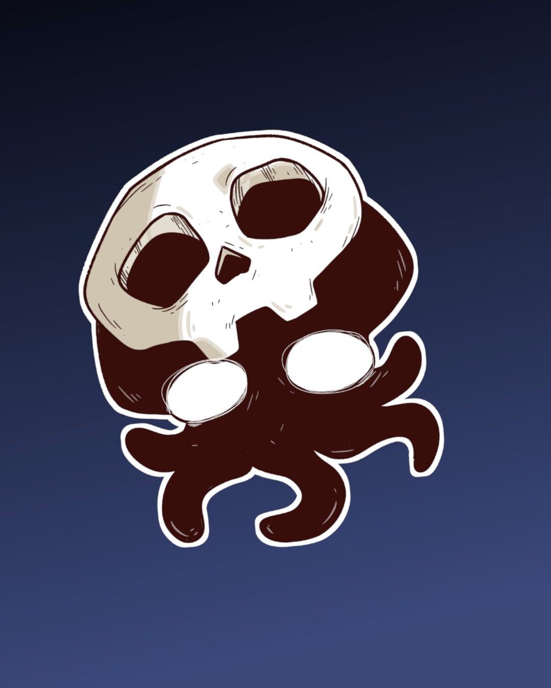 Inkling Creature Sticker Creepy Cute Octopus Like Soul - Etsy