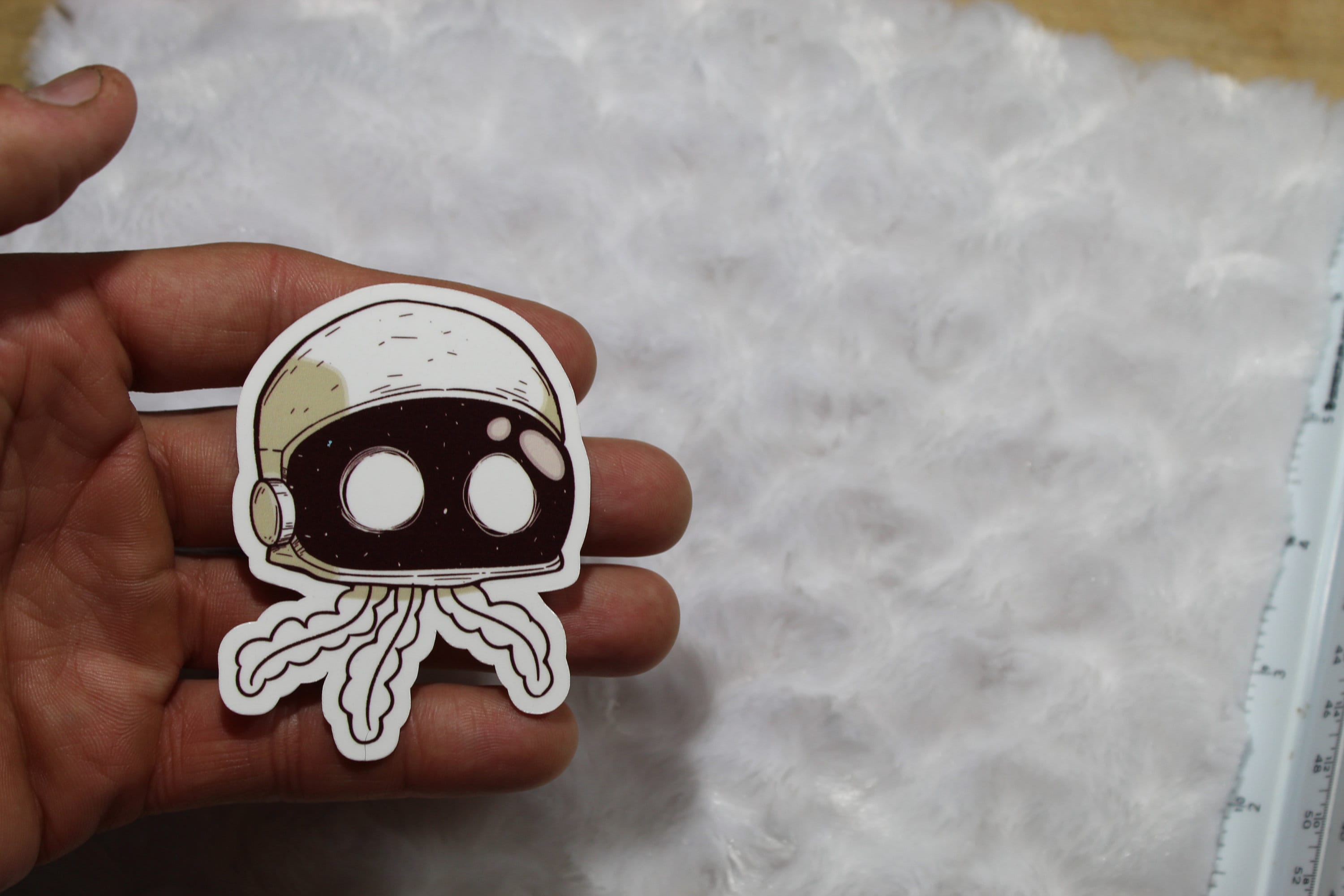 Inkling Soul Eater in an Astronaut Suit Creepy Cute Entity Goth Sticker ...