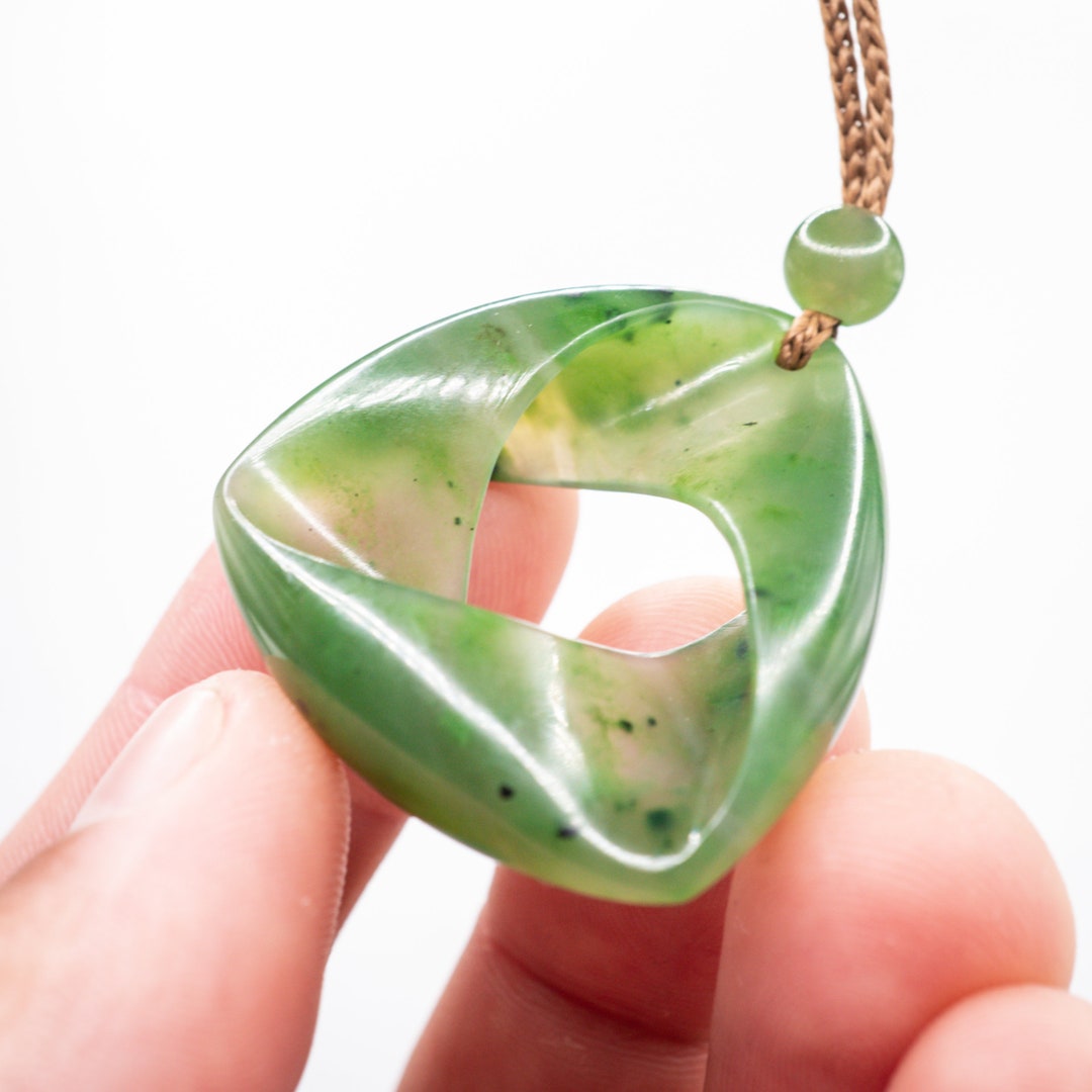 Hand-carved Yukon Jade Triple Mobius - Etsy