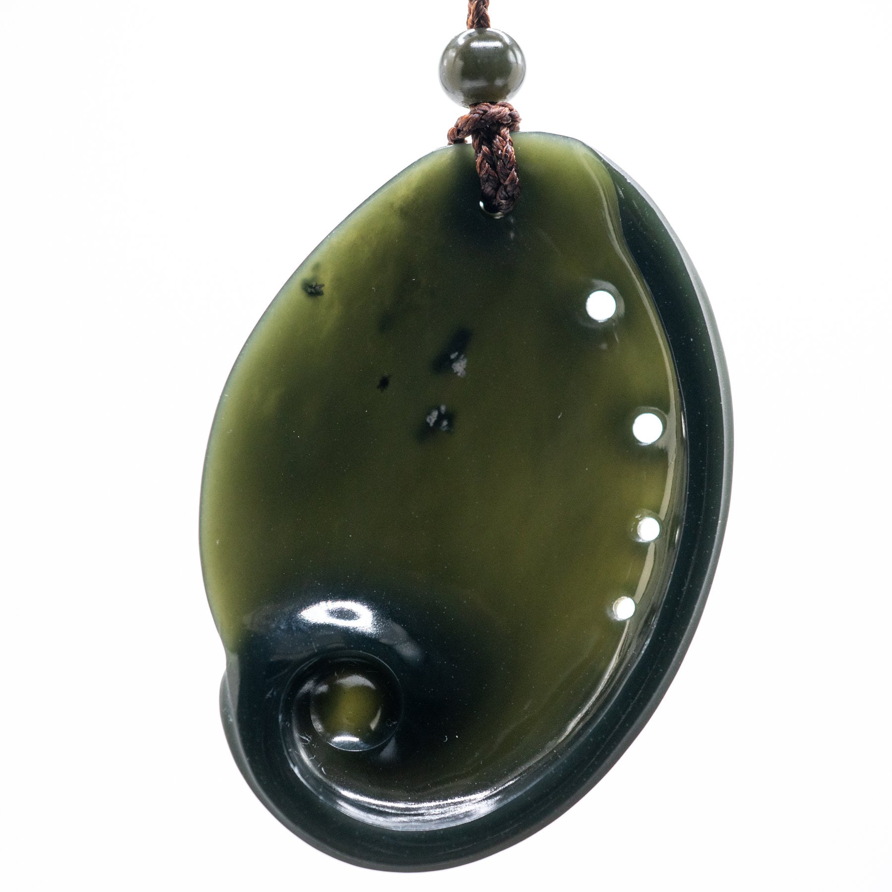 Hand Carved Wyoming Jade Abalone Shell Necklace - Etsy