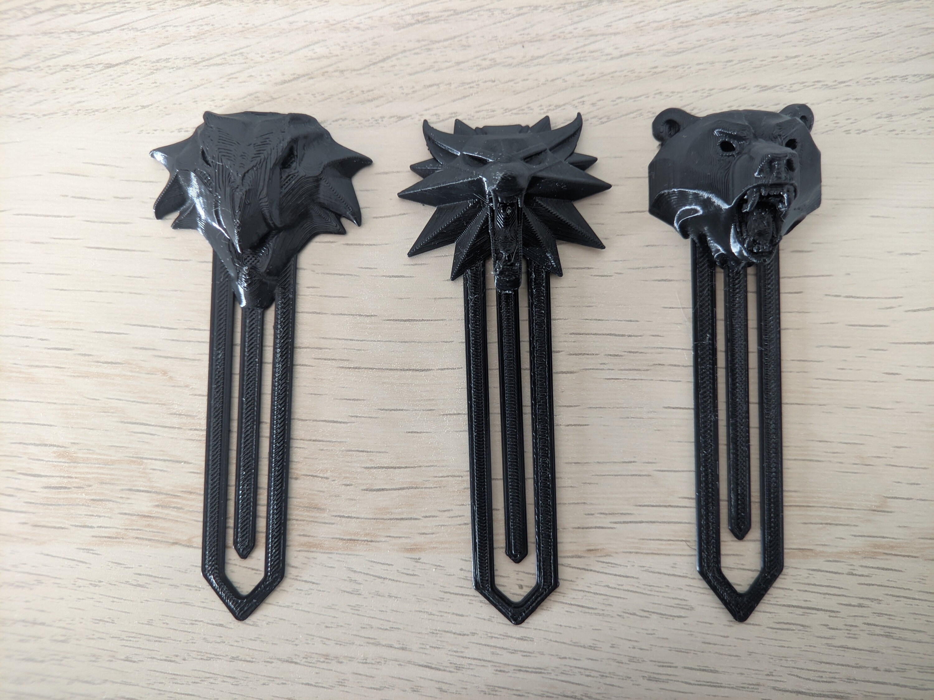 3 Bookmarks the Witcher 3D - Etsy