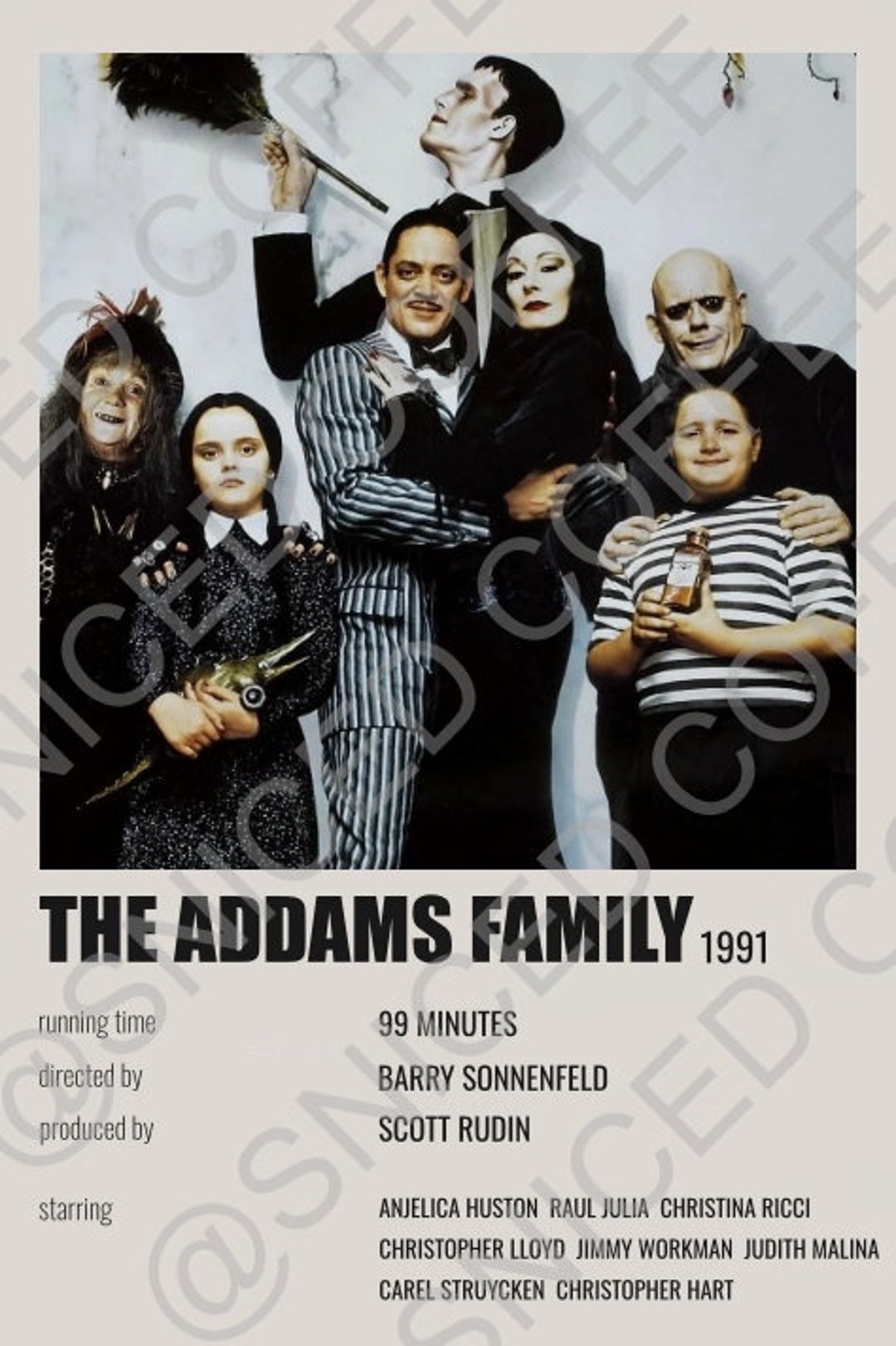 Addams Family (1991) Movie Poster- Digital Print - Etsy