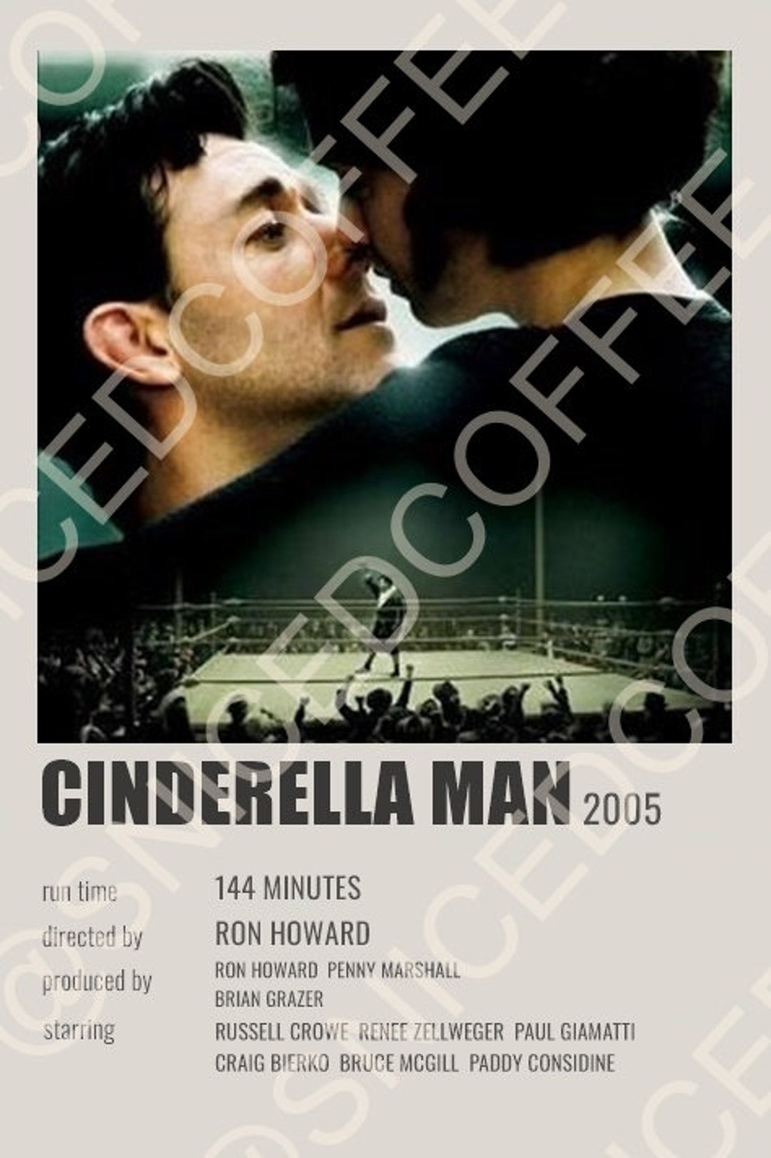 CINDERELLA MAN Movie Poster- Digital Print - Etsy