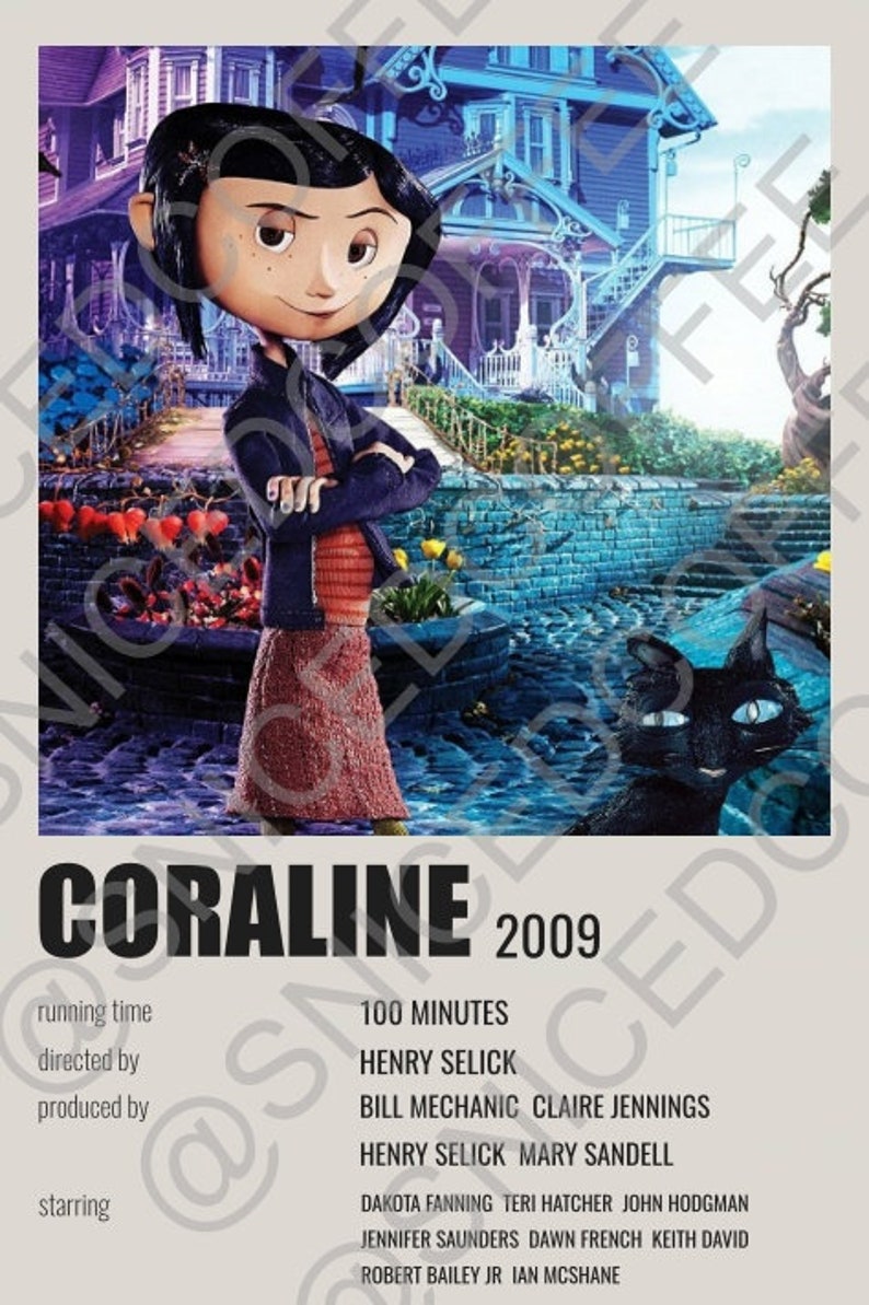 CORALINE Polaroid Movie Poster Digital Print - Etsy
