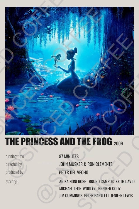 Princess and the Frog Movie Poster- Digital Print - Etsy