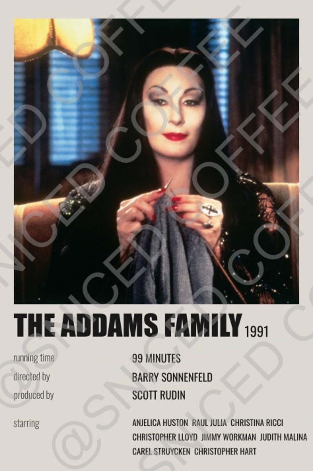Addams Family 1991 Movie Poster - Etsy