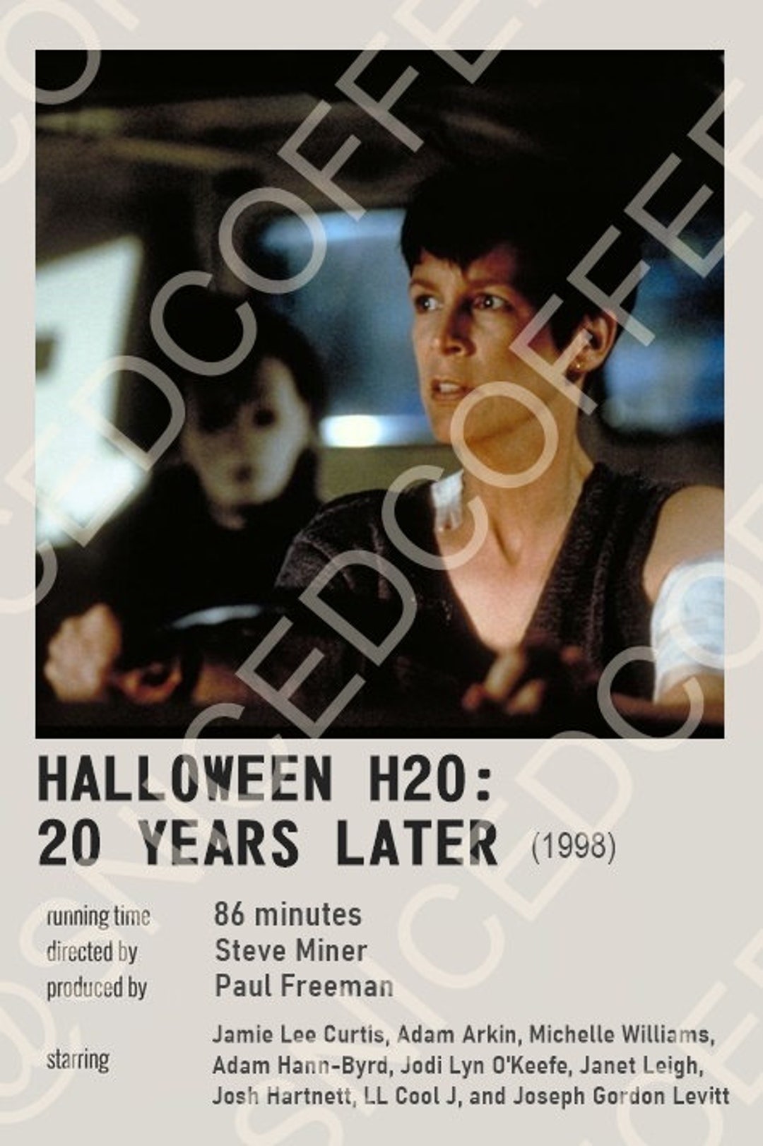 HALLOWEEN H20 Movie Poster- Digital Print - Etsy