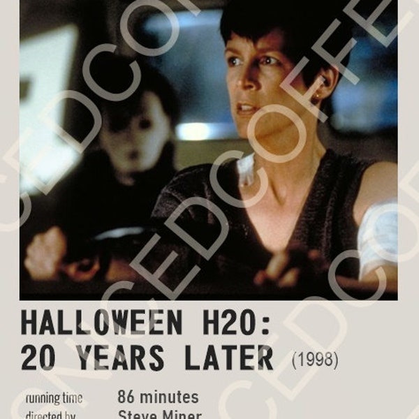 Halloween H20 Poster - Etsy