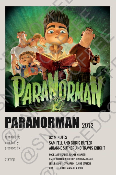 PARANORMAN Polaroid Movie Poster- Digital Print - Etsy