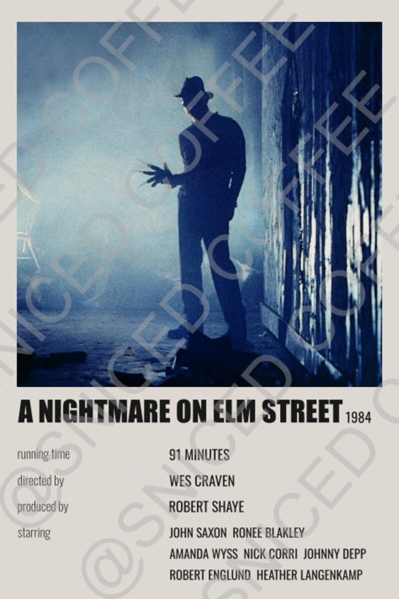 A Nightmare on Elm Street Movie Poster - Etsy