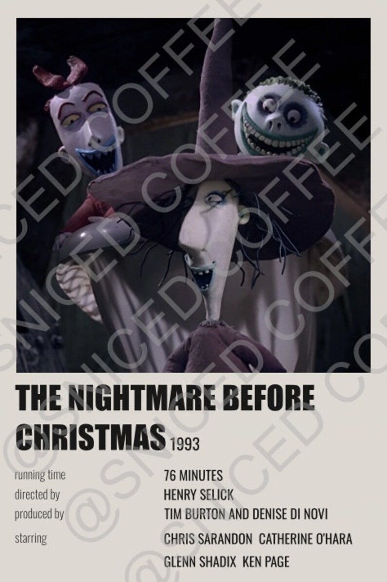 The Nightmare Before Christmas Digital Print - Etsy