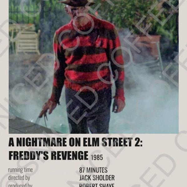 Nightmare on Elm Street 2 Movie Poster - Etsy