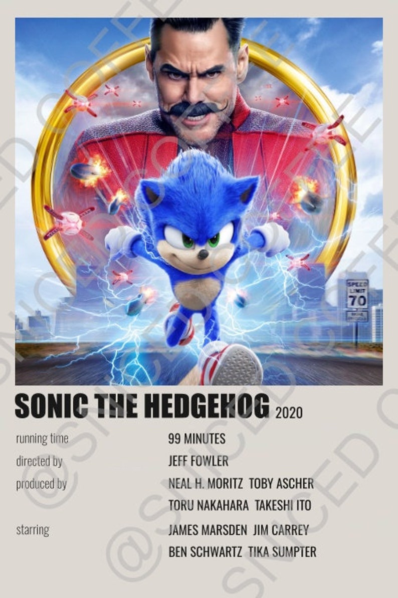 Sonic Movie Poster- Digital Print - Etsy