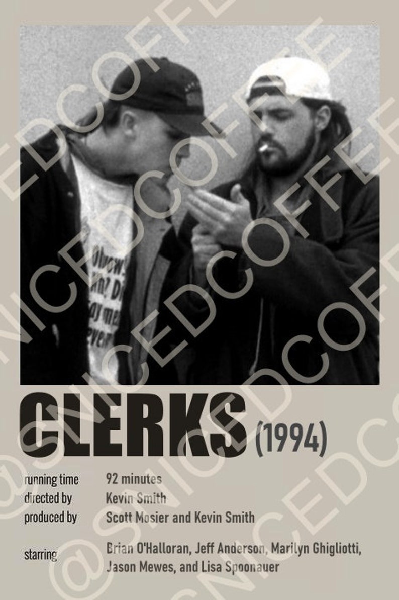 CLERKS MOVIE POSTER- Digital Print - Etsy