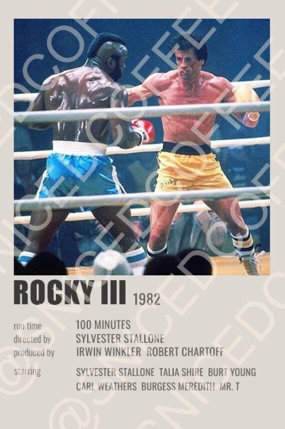 Rocky 3 Movie Poster