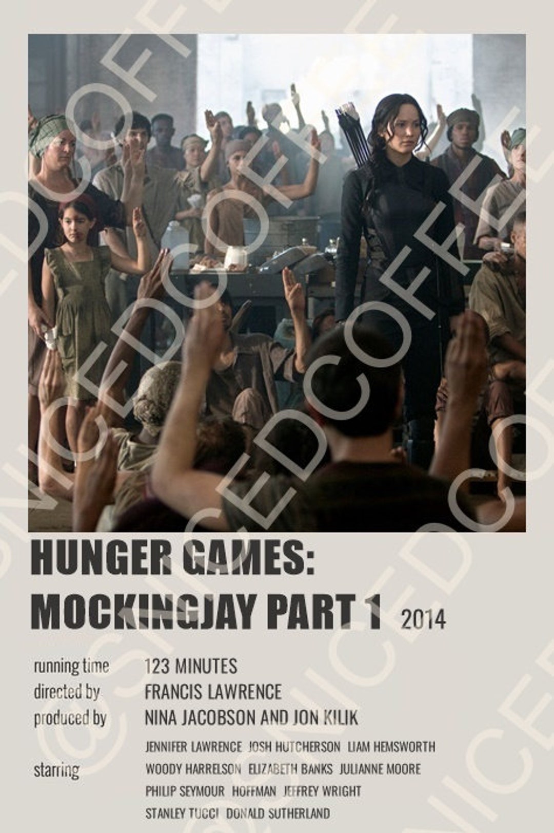 HUNGER GAMES MOCKINGJAY P1 Movie Poster Digital Print - Etsy