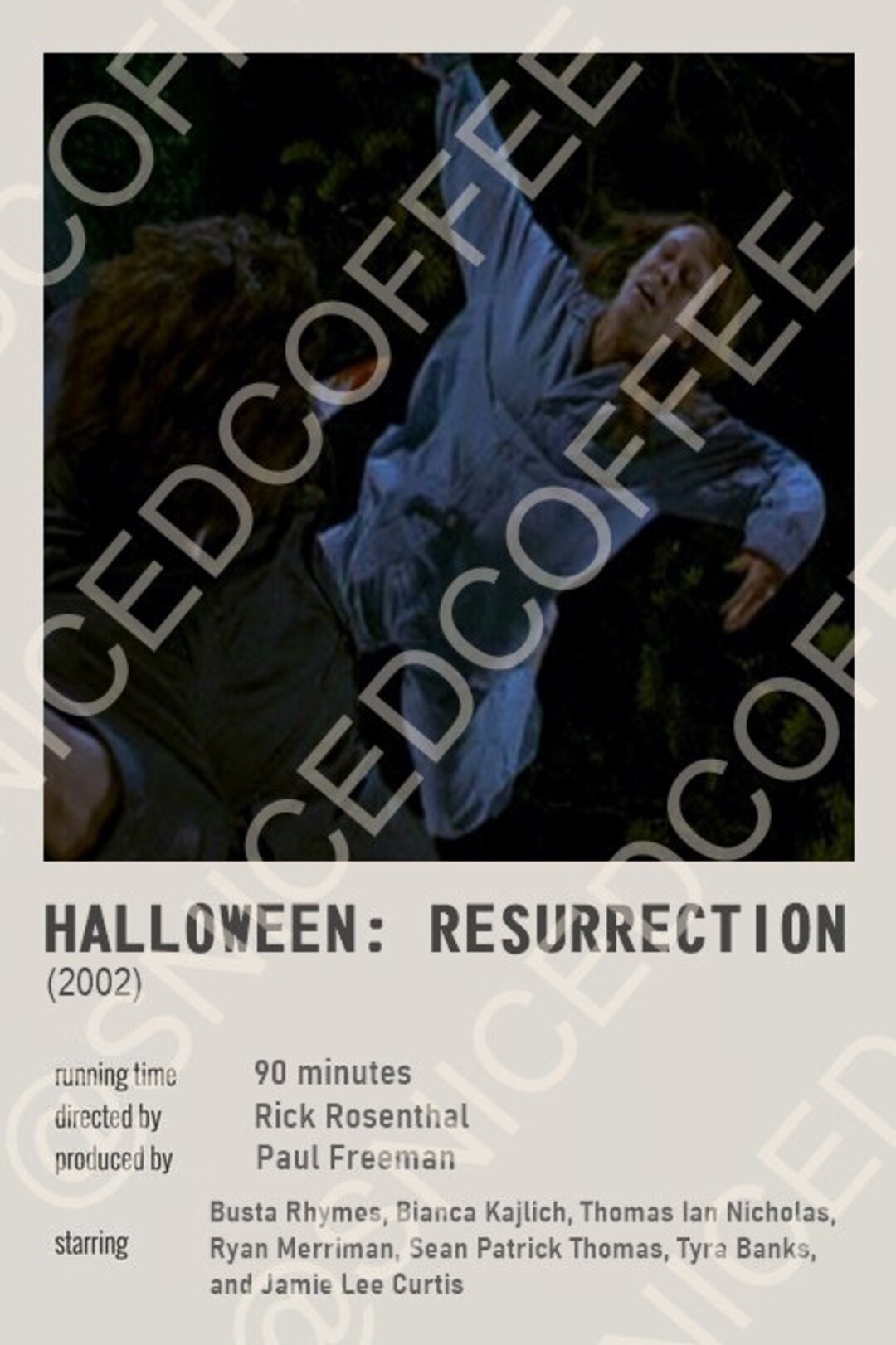 HALLOWEEN: RESURRECTION Movie Poster- Digital Print - Etsy