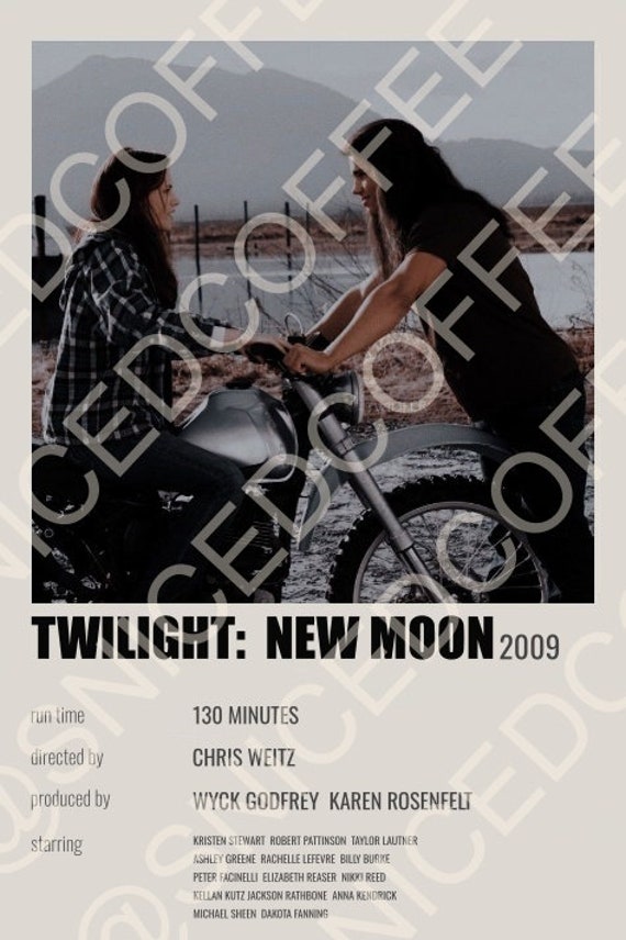 Robert Pattinson And Kristen Stewart New Moon Poster