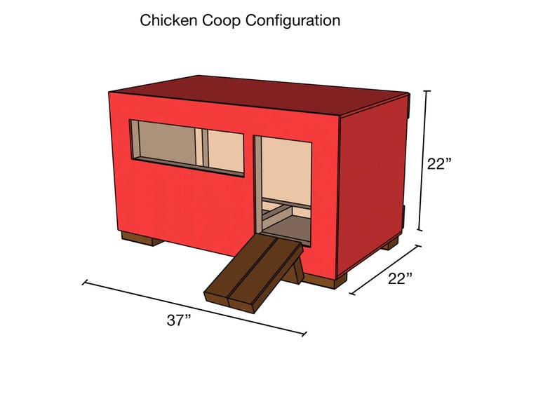 Chicken Coop & Chick Brooder in One - Building Plans - Etsy