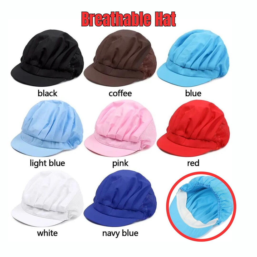 CHEF HAT & Hair Nets Cook Hat for Kitchen, Catering, Hotel, Canteen Hat ...